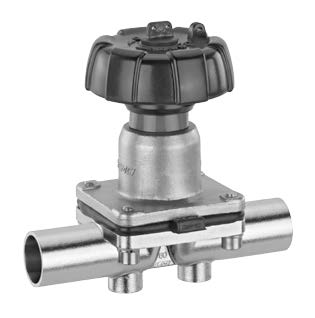 VANNE A MEMBRANE METALLIQUE - TAILLE DE MEMBRANE 10 - DN15 - EMBOUTS A ...