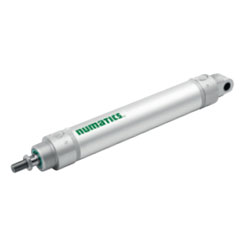 CYLINDER ISO 6431, WITH INTEGRATED REAR MALE TRUNNION AND ALUMINIUM ...