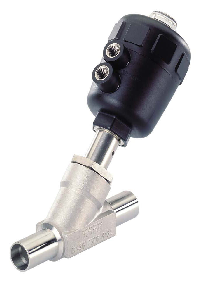 2000-A-2-25,0-EE-VA-SD44-C-F - 2/2-way angle seat valve, pneu. operated