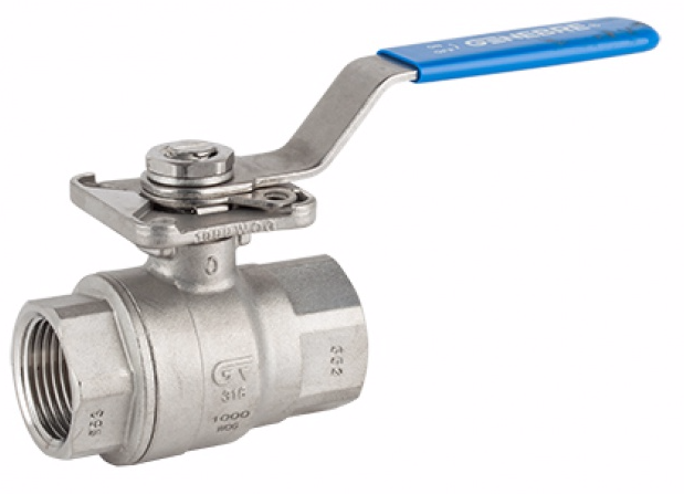 Vanne à boisseau sphérique 2 voies corps 2 pièces en acier inox ART ...