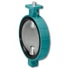 Vanne papillon DN50, type wafer, axe libre, manchette FPM