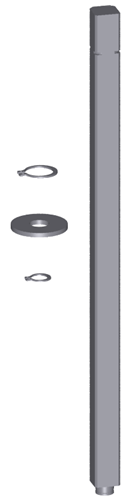 Shaft-Set 56x INOX DN100