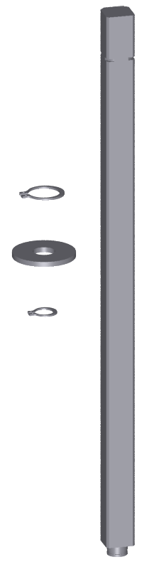 Shaft-Set 56x INOX DN100