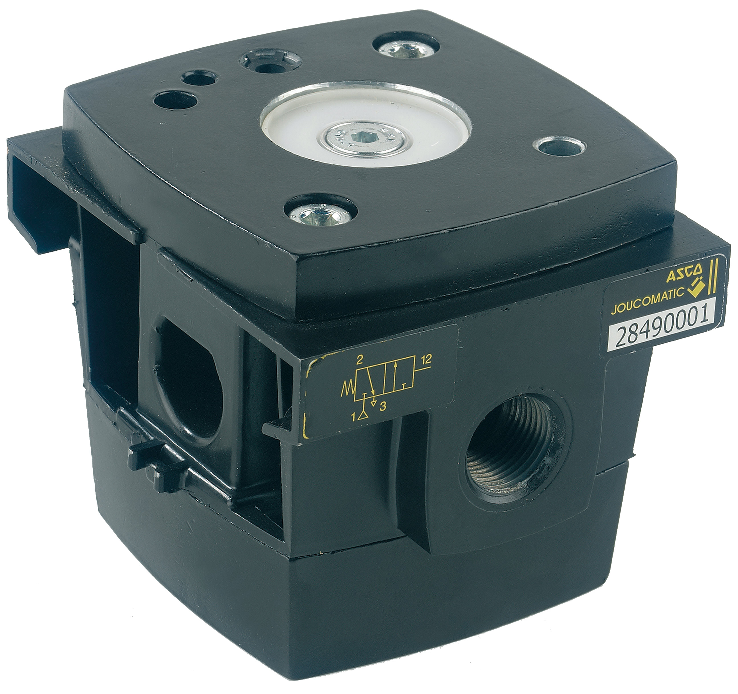 Asco 28490002 Poppet valve - 3/2 NC - G1/2" - Air/solenoid air operated ...