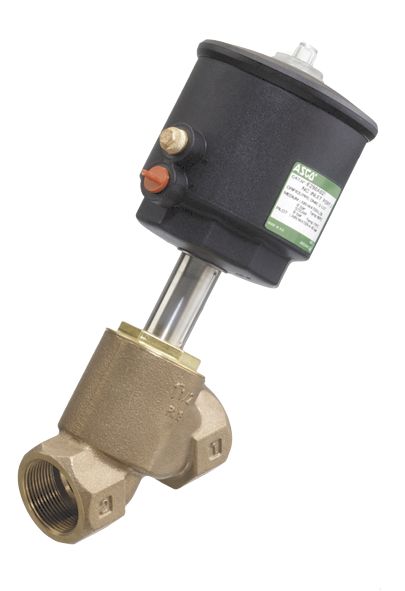 PRESSURE OPERATED ASCO VALVE SERIES 290 VALVE 2/2 NO BRONZE ENTRY UNDER ...