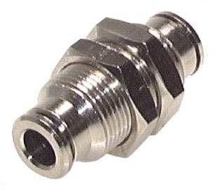 Bulkhead push in fitting 10mm, Model series C